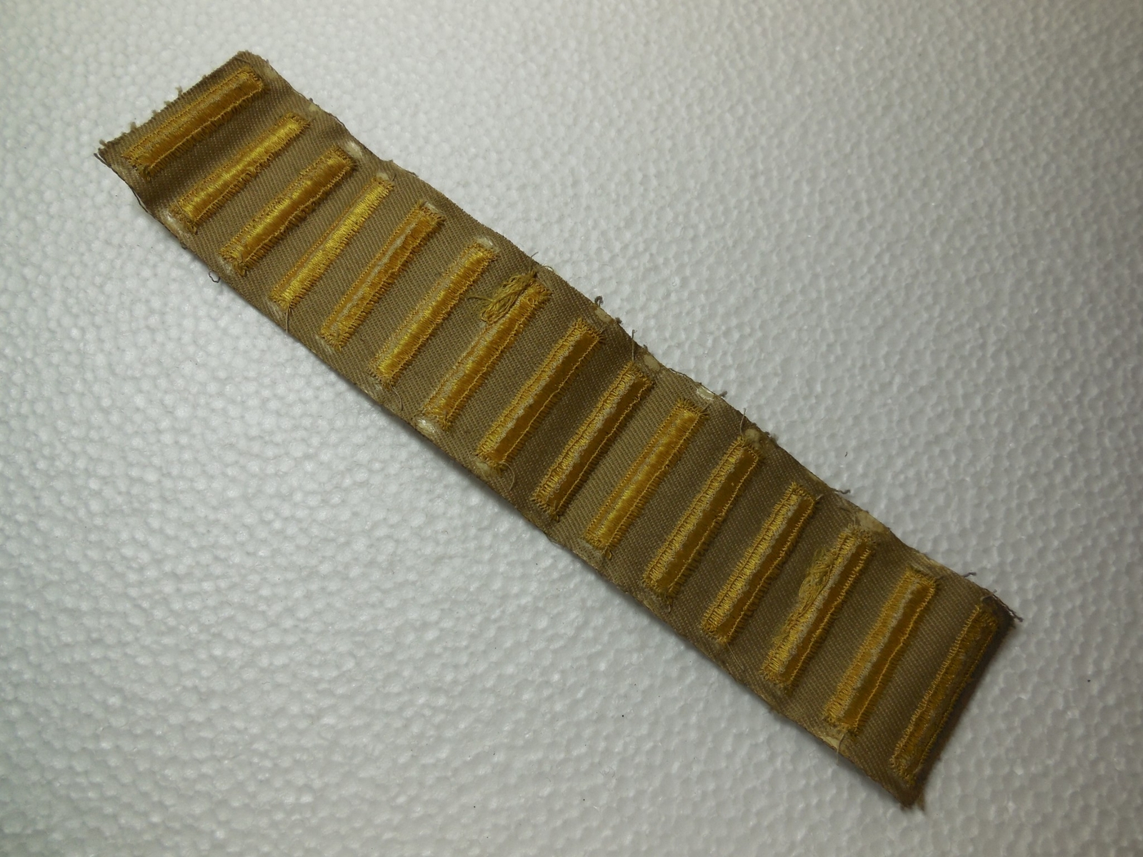 WWII ERA OVERSEAS SERVICE BARS ON KHAKI 15 BARS 7-1/2 YEARS FREE USA ...