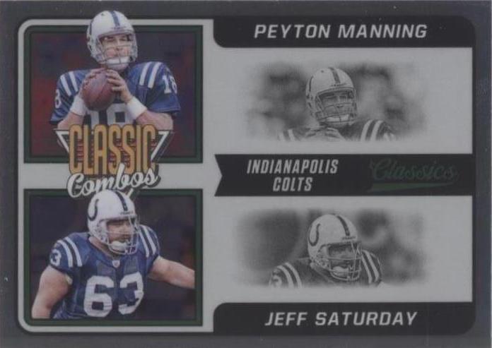 2021 Panini Classics - Classic Combos Peyton Manning, Jeff Saturday #CC ...