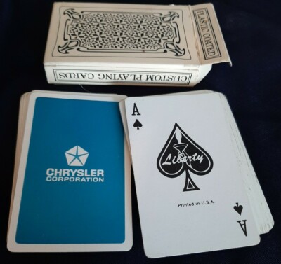 Liberty Playing Cards rare chrysler corporation deck complete deck +2 ...