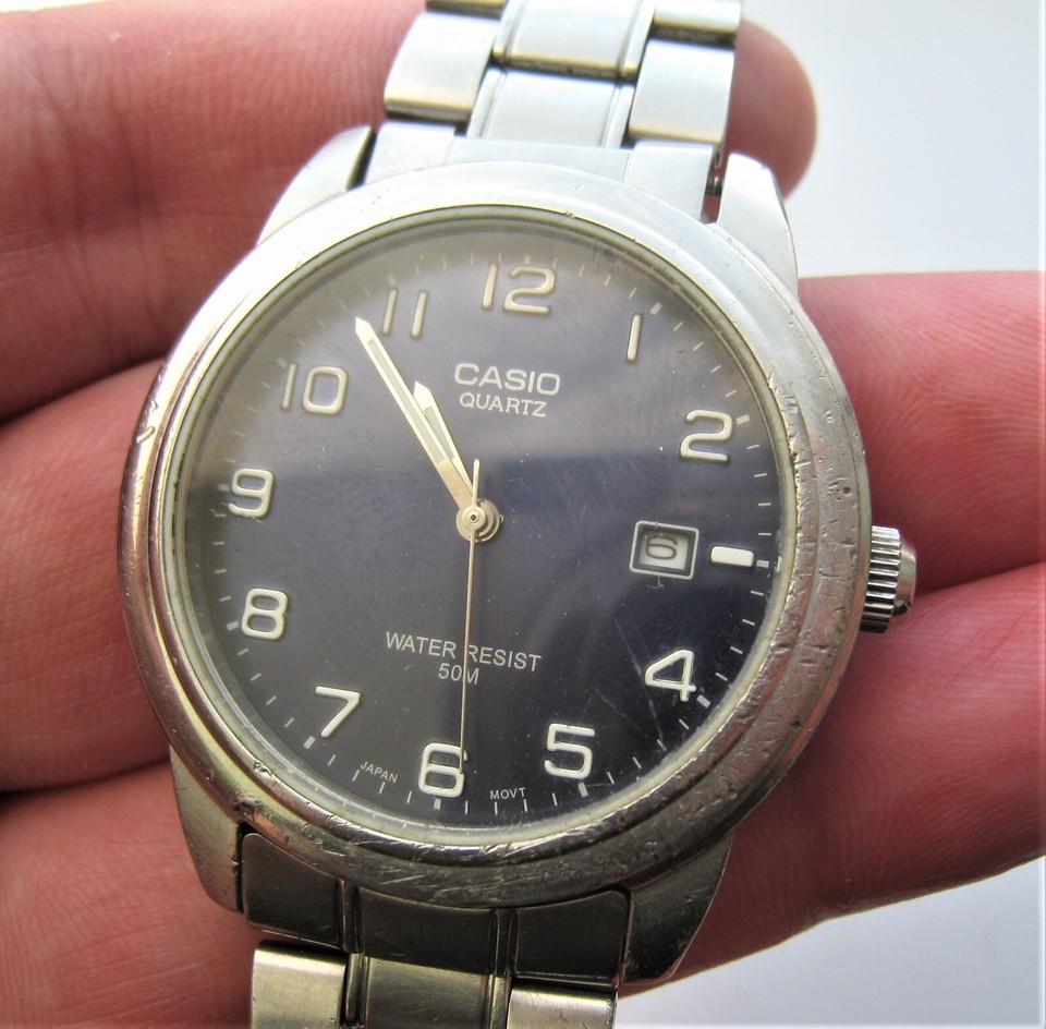 casio quartz watch mens MTP-1266 module 2719 Japan 50m WR 36mm | eBay