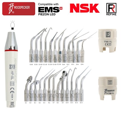 NSK Refine HP-5L Endo Tips Fit Wodpecker EMS Ultrasonic Piezo Scaler ...