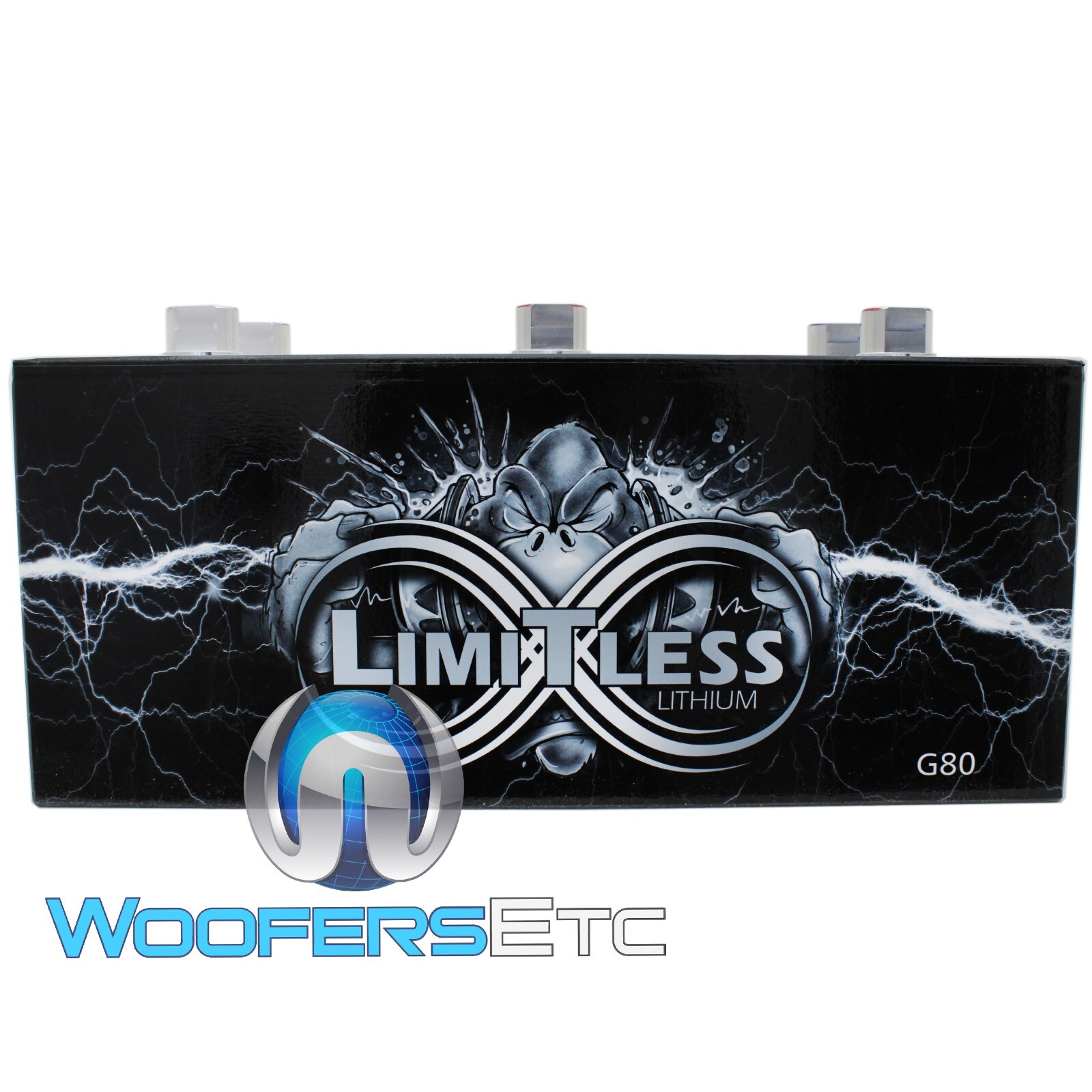 LIMITLESS LITHIUM G80 500A GORILLA LARGE BATTERY 14.8V 20000W HIFI SPL ...