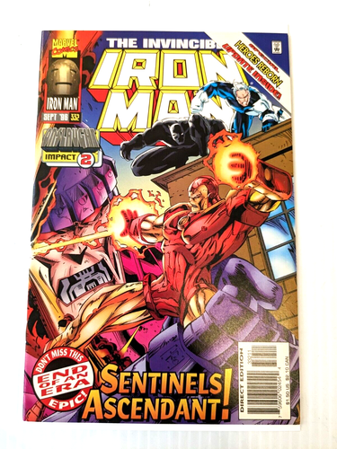 Iron Man #332 final issue Onslaught Impact Black Panther Quicksilver ...