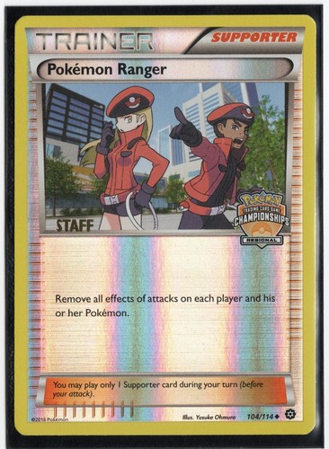 Pokemon Pokemon Ranger 104/114 Regional Championships STAFF Promo Light ...