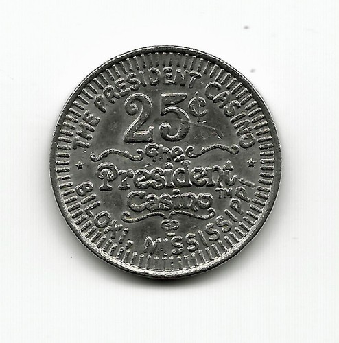 USA Tokens - 25 Cents The President Casino Token | eBay