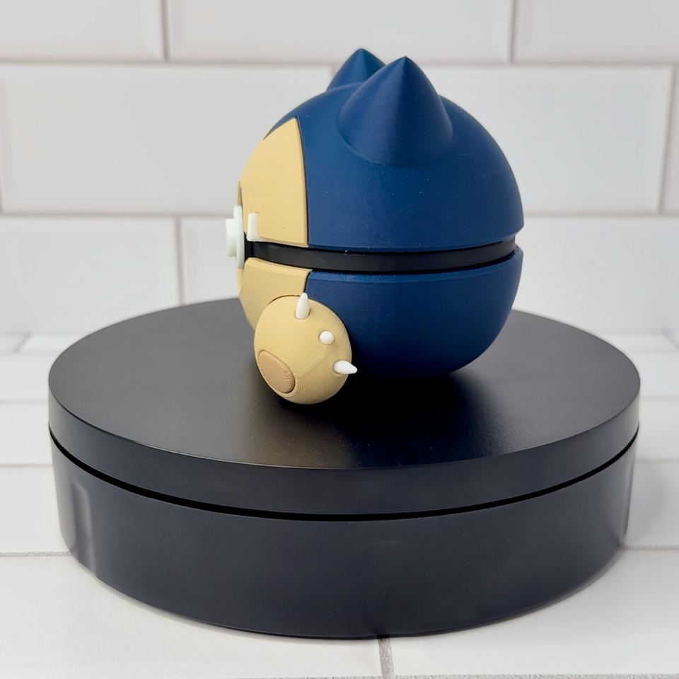 #0143 Snorlax Poke Ball | 3D Printed | Poke Ball Collection, Pokémon ...