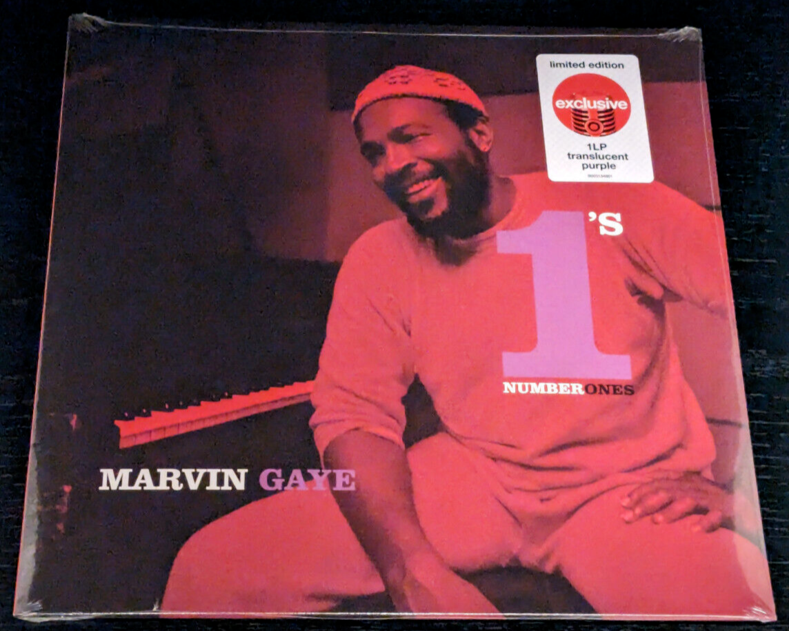MARVIN GAYE 1'S NUMBER ONES LIMITED TARGET TRANSLUCENT PURPLE VINYL LP ...
