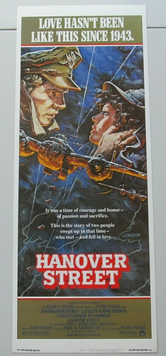 HANOVER STREET ORIGINAL ROLLED 14X36 INSERT MOVIE POSTER 1979 HARRISON ...