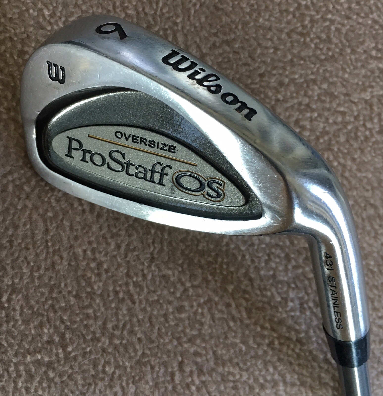 Wilson Oversize ProStaff OS R-Flex Graphite Shaft RH 6 Iron Golf Club ...