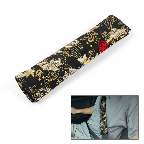 1PC Universal Car Japanese Style Cloth Safety Belt Cover Shoulder ...