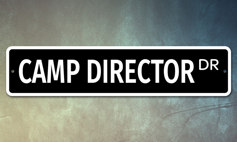 5516 SS Camp Director 4" x 18" Novelty Street Sign Aluminum | eBay