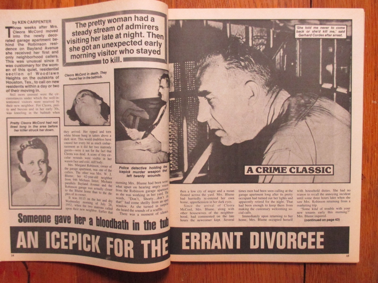 February-1990 "True Police Cases" Detective Magazine(LARRY LAFLEUR ...