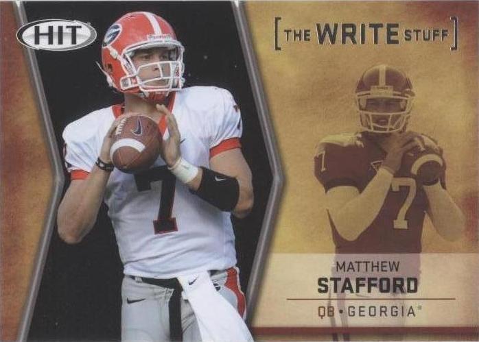 2009 SAGE Hit - The Write Stuff Matthew Stafford #WS 19 (RC) for sale ...