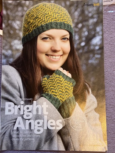 🧶KNITTING PATTERN Bright Angles Hat & Mittens -Gift Mothers Day Easter NEW | eBay