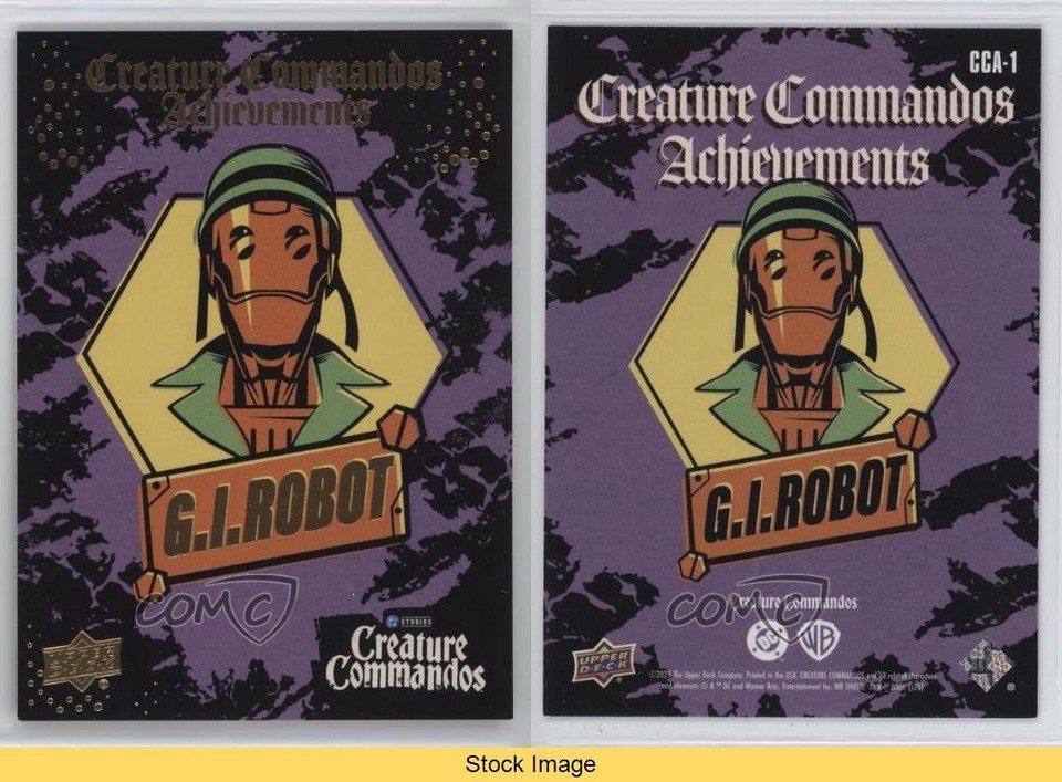 2025 Upper Deck DC Creature Commandos Achievement GI Robot #CCA-1 READ ...