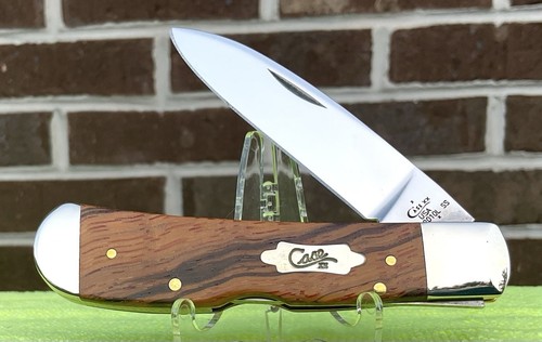 2017 Case XX Knife…Gold w/ Red ZEBRA WOOD…TRIBAL LOCK…Tony Bose 712010L ...