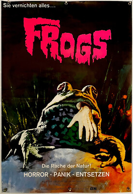 Adam Roarke FROGS original Kino Plakat A1 gerollt 1973 | eBay.de