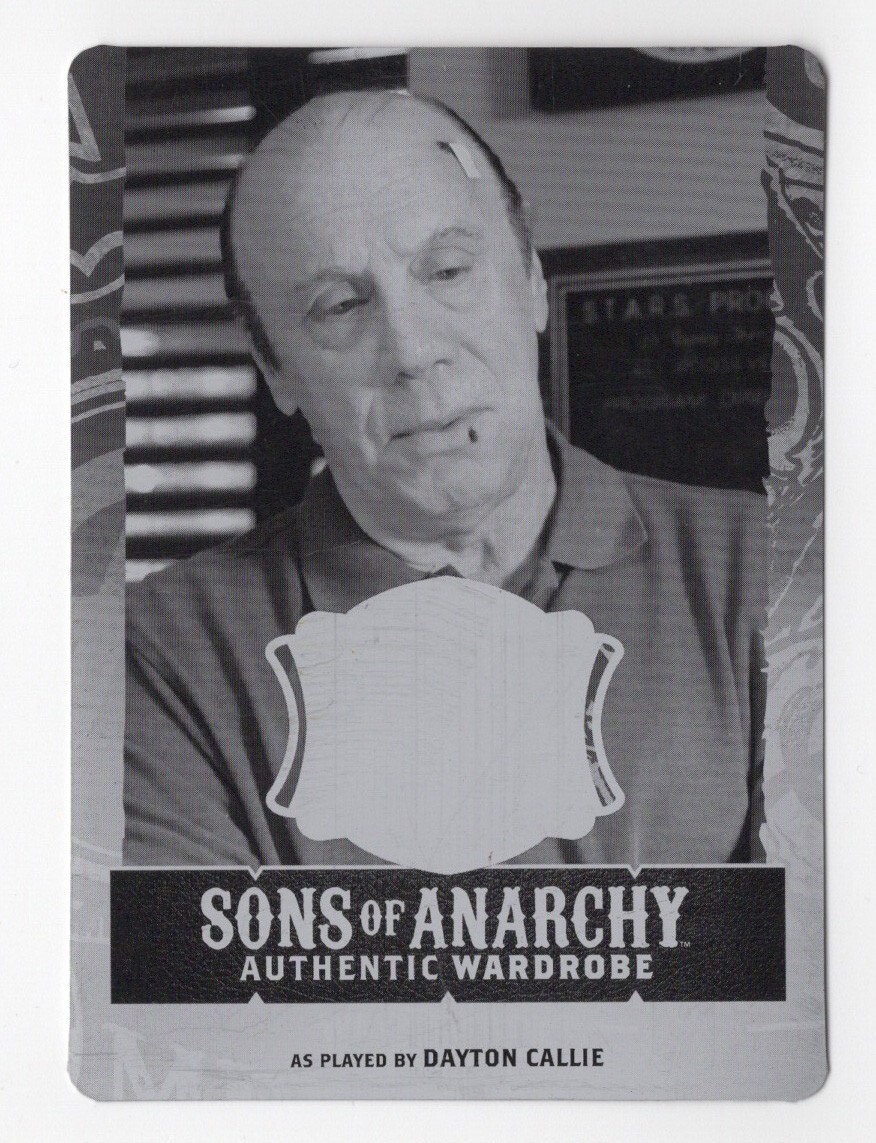 Dayton Callie Wayne Unser SONS OF ANARCHY Seasons 4 & 5 Printing Plate ...
