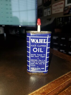 VINTAGE WAHL HAIR CLIPPER HANDY OILER OIL CAN STERLING ILLINOIS | eBay