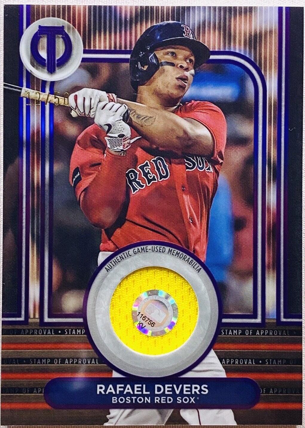2024 Topps Tribute - Stamp of Approval Relics Rafael Devers #SOA-RD ...