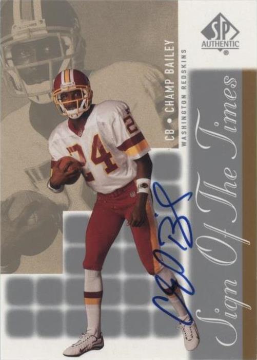 2000 SP Authentic - Sign of the Times Champ Bailey #CH (AU) for sale ...