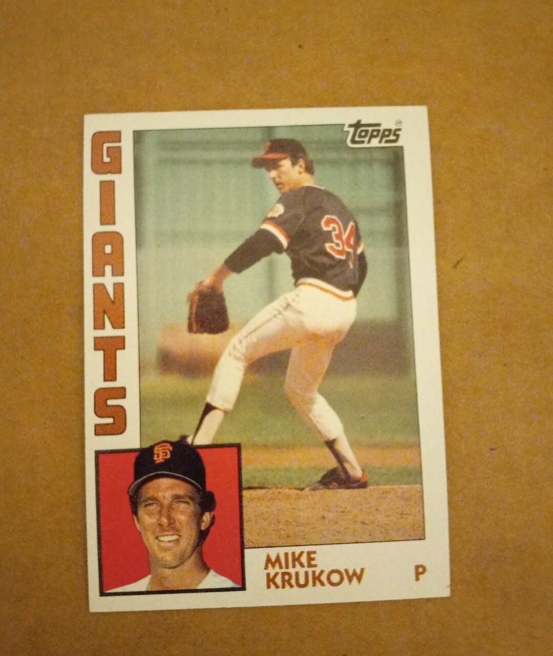 1984 Topps MIKE KRUKOW Baseball Card #633. SAN FRANCISCO GIANTS. | eBay