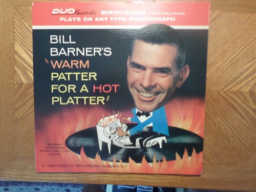 DUO LP RECORD /BILL BARNER/WARM PATTER FOR A HOT PLATTER/NIGHT CLUB ...