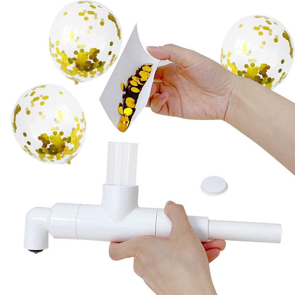 NEW DIY Balloon Expansion Stuffer Tool Filling Balloon Sequin Confetti ...