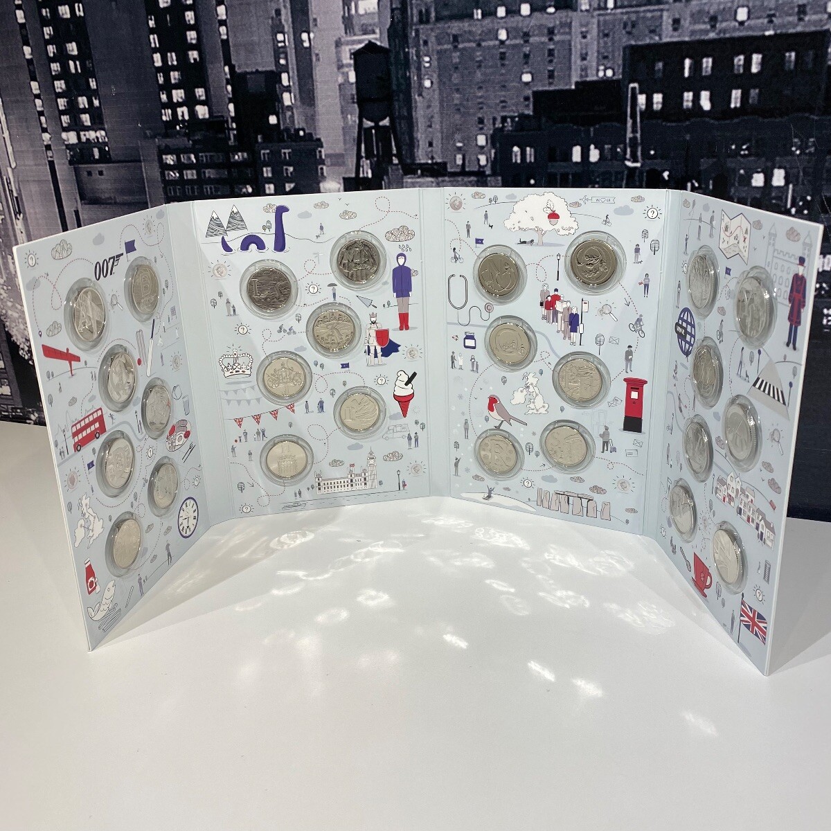 2018 10p Full Set 26 Letter Coins A to Z + Collector Album Royal Mint ...