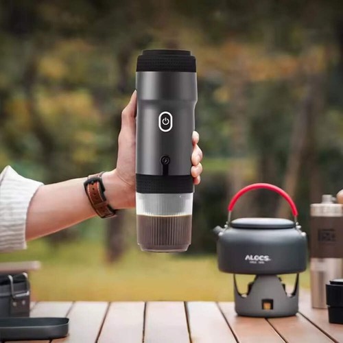 Green 3-in-1 Portable Electric Espresso Maker - Rechargeable Travel ...