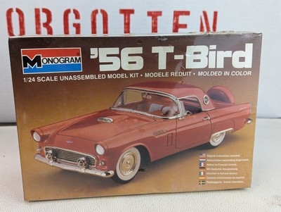 Orig Vintage 1982 MONOGRAM 1/24 Scale 1956 FORD T-BIRD Model Kit Sealed ...