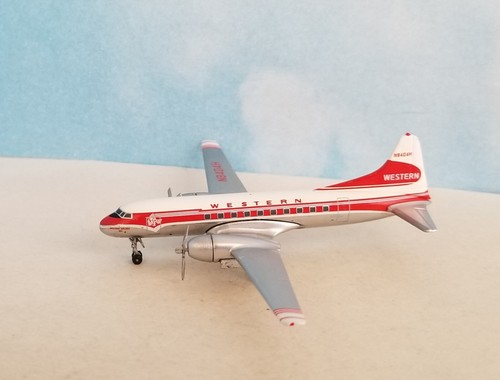 AeroClassics ** VERY RARE ** 1:400 Scale WESTERN AIRLINES Convair CV ...