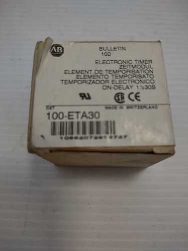 ALLEN BRADLEY 100-ETA 30 ELECTRONIC TIMER on-delay | eBay