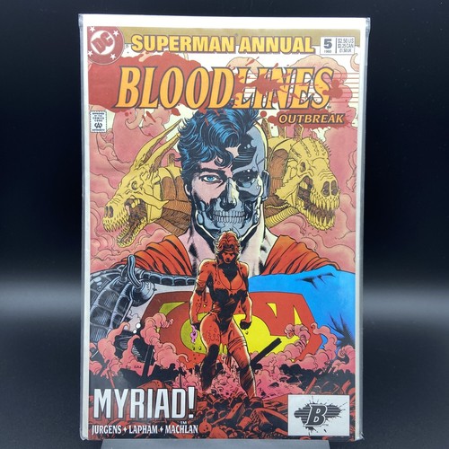 Superman vol2 Annual 5 VF/NM DC Cyborg Superman Bloodline Tie In ...