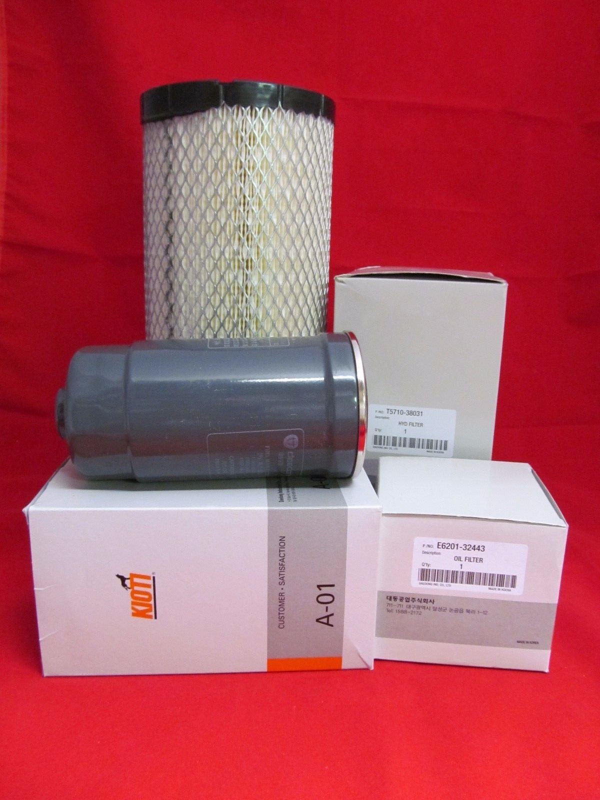 KIOTI TRACTOR PARTS NX4510,5010,5510,6010 NS4710 - 6010 Gear Filter Kit ...