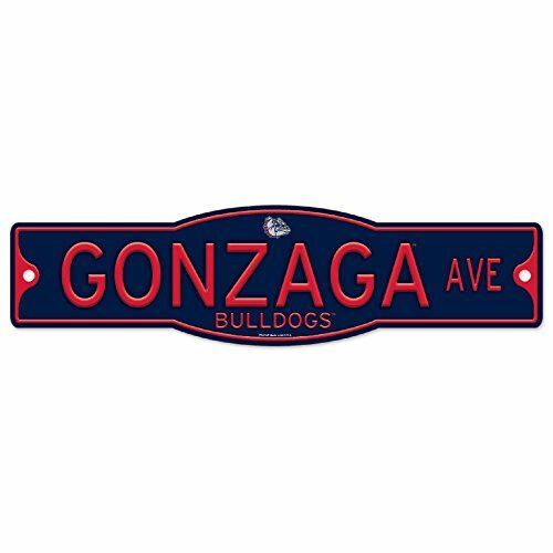 Gonzaga Zags Bulldogs 4" x 17" Plastic Street Sign NCAA | eBay