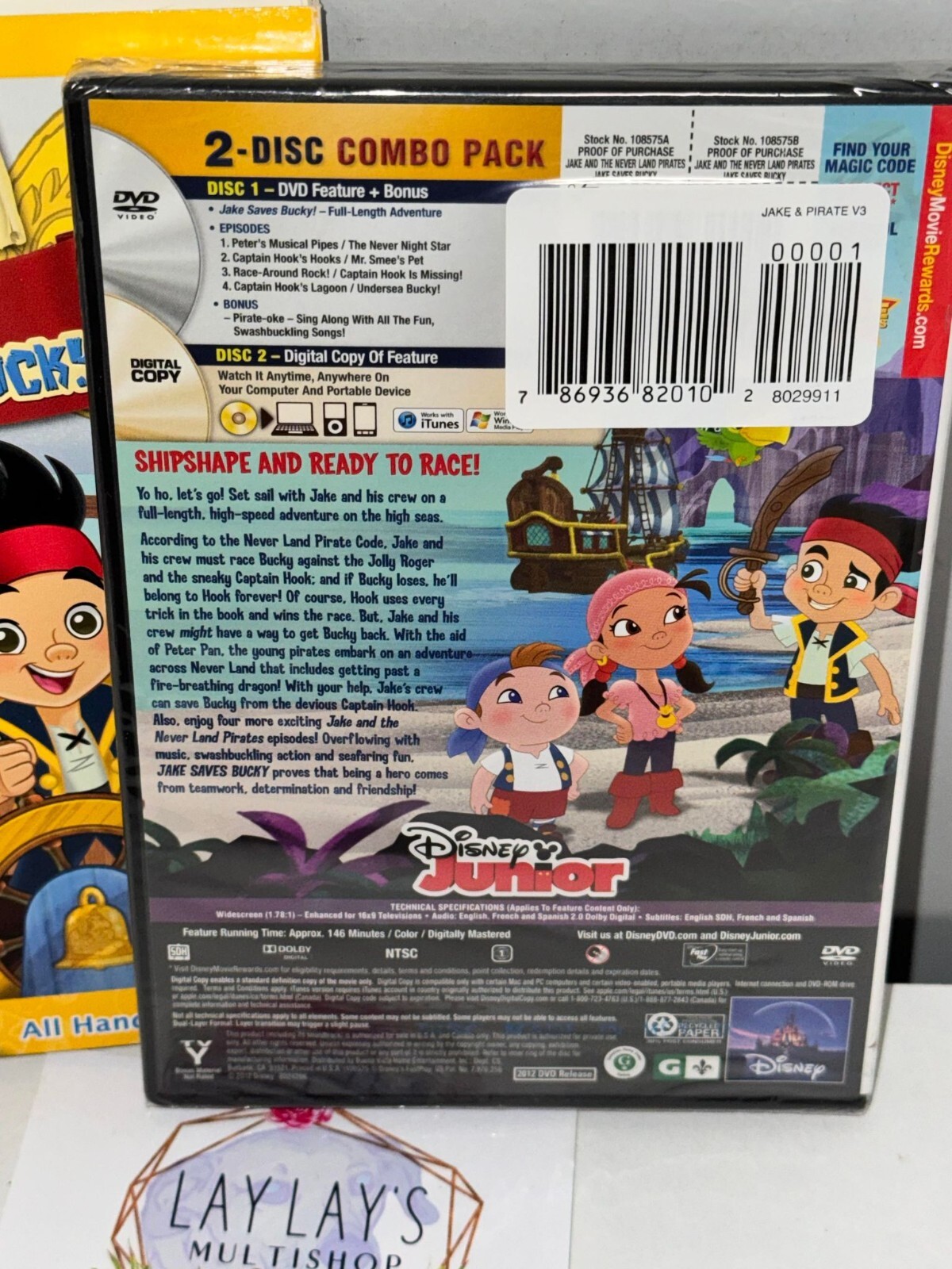 Jake and the Neverland Pirates: Jake Saves Bucky (DVD) for sale online ...