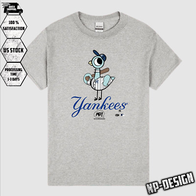 HOT!! The pigeon new york yankees T-Shirt - Sport Grey Color | eBay