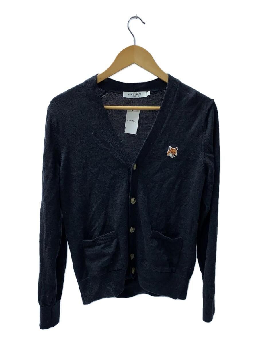MAISON KITSUNE Cardigan (Sheer XS Wool Gray GU00542KT1036 MAISON KITSUNE Cardigan (Sheer XS Wool Gray GU00542KT1036