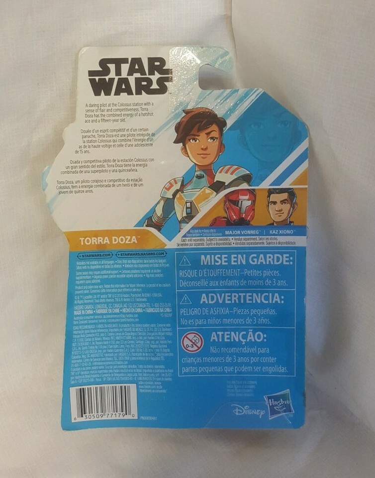 New Star Wars Torra Doza Resistance Animated 3 3/4" Pilot Action Figure ...