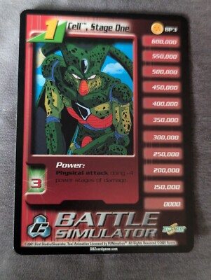 Cell Stage One DBZ Dragon Ball Z CCG TCG Lv 1 Bp3 Unlimited Vintage ...
