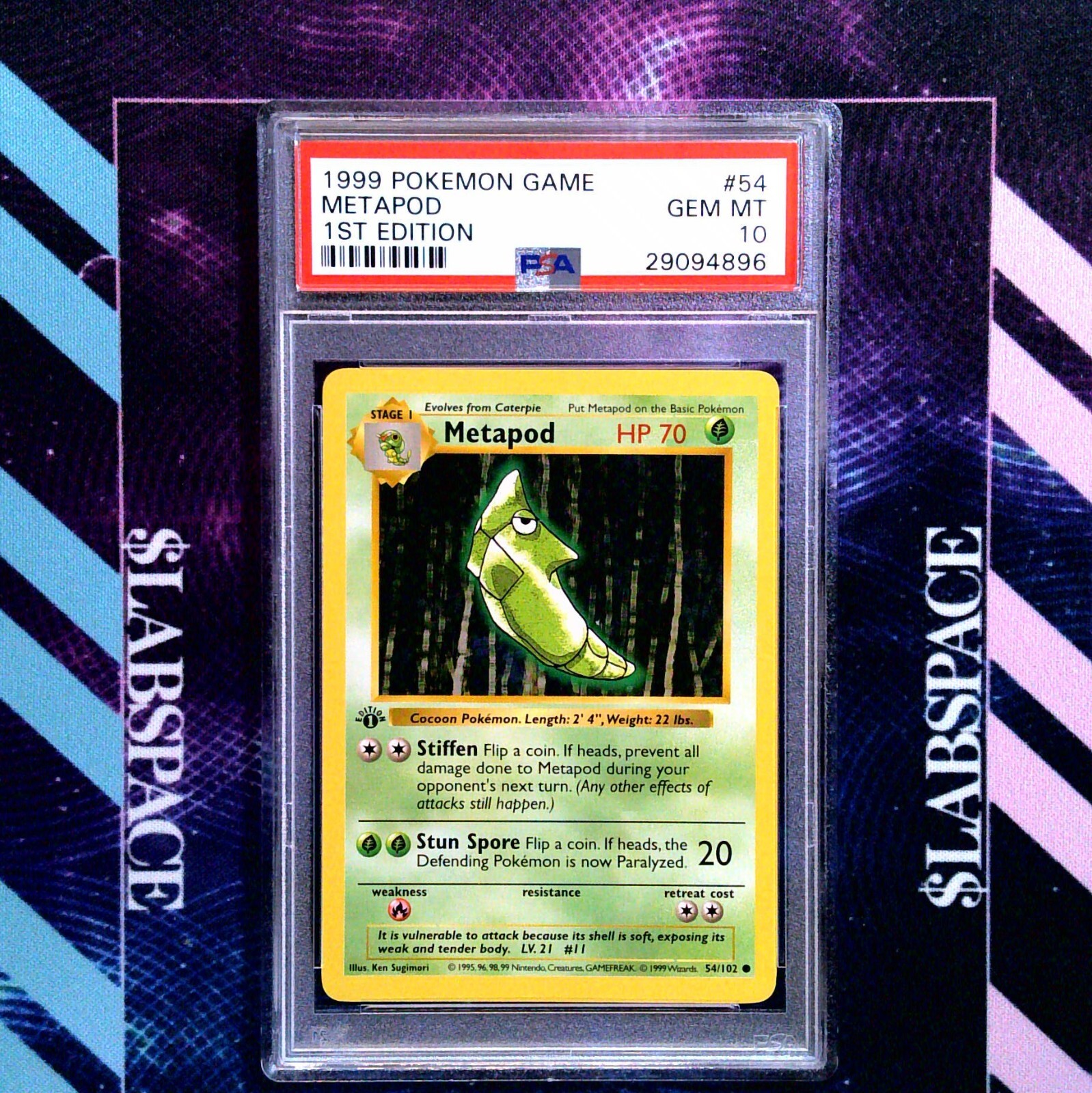 1999 Pokemon Metapod Base Set SHADOWLESS 54/102 PSA 10 GEM MINT | eBay