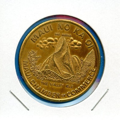 1973 Maui Chamber of Commerce Hawaii Trade Dollar The Valley Isle Trade ...