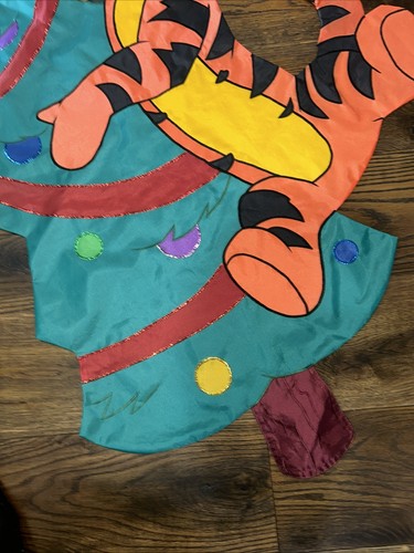 Vintage 90s Tigger Christmas flag Disney 45”x28” | eBay