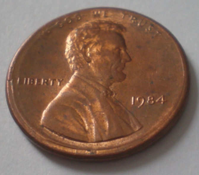 OFF-CENTER LINCOLN MEMORIAL CENT ERROR, 1984 | eBay