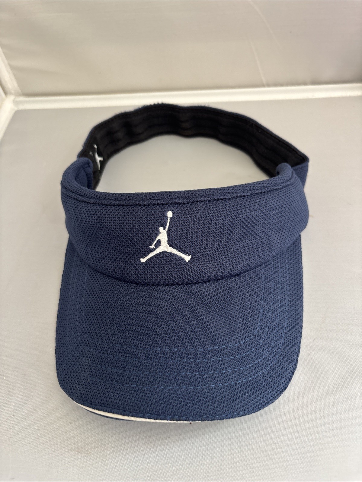 Rare Vintage Dark Blue Michael Jordan Visor Hat 198… - Gem