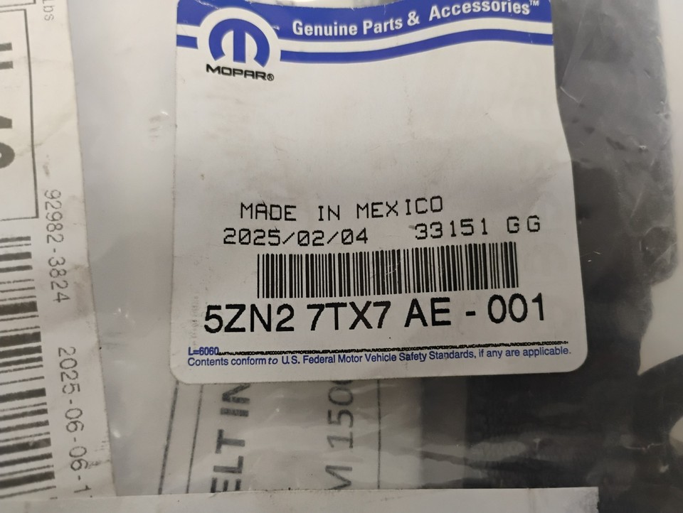 OEM REAR DRIVER SEAT BELT BUCKLE 2019-2026 RAM 1500 5ZN27TX7AE | eBay