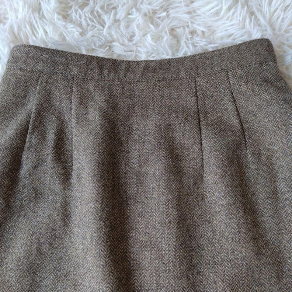 Mademoiselle Nonno Moon Co. Cashmere Blend Herringbone Set Skirt and Jacket Wome | eBay