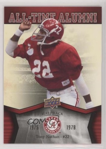 2012 Upper Deck University of Alabama All-Time Alumni Tony Nathan #ATA ...