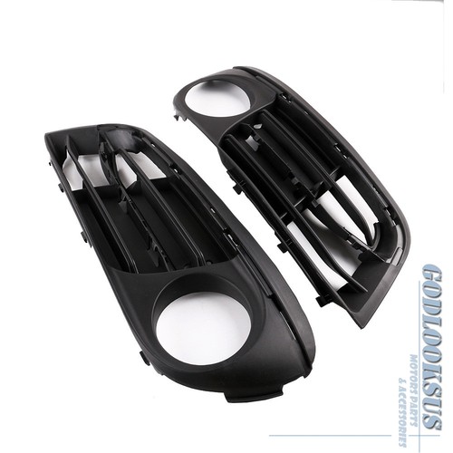 Pair Front Bumper Fog Light Air Intake Grille Trim L & R For BMW F10N ...
